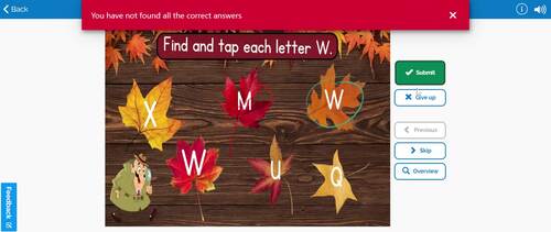 Letter Leaf Hunt Boom Cards For Fall October and November | TPT