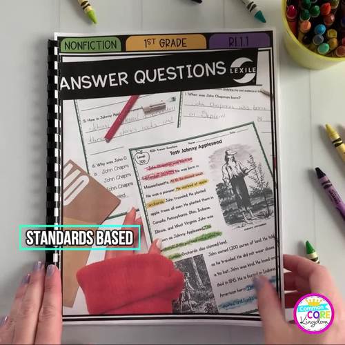 Ask and Answer Questions - 1st Grade RI.1.1 by Common Core Kingdom
