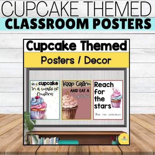 Cupcake Inspirational Posters: Sweeten Your Classroom & Inspire Students