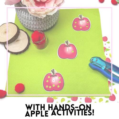 Apple Fine Motor Activities - Apple Shapes Play Dough Mats - Apple Tree ...