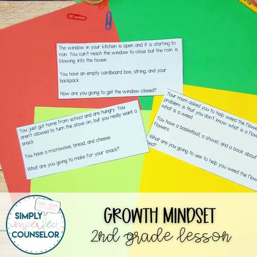 Growth Mindset School Counseling Lesson by Simply Imperfect Counselor