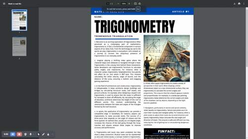 Maths in Real Life Articles #21-30 Set | Career focused Reading Digital ...