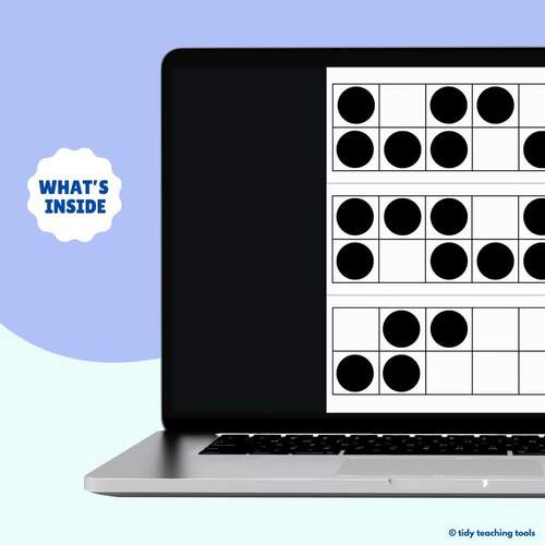 Subitising Flash Cards | Ten Frame Maths Warm-Ups for Early Number Sense