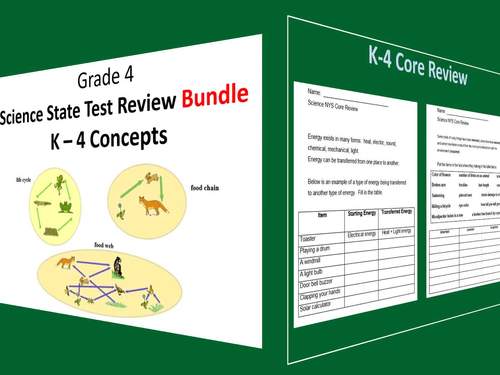 New York State Science State Test-Prep! Review for Grades K-4 Concepts