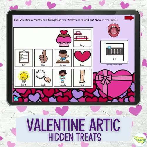 Valentine's Day Articulation Boom Cards™ Find the Hidden Treats S Z R L ...