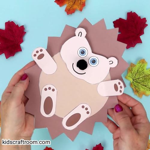 Moving Baby Hedgehog Craft - Cut and Paste Activity - Fall Craft ...