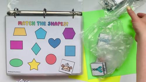 Ocean Themed Busy Binder Interactive Book for Toddlers and Preschoolers