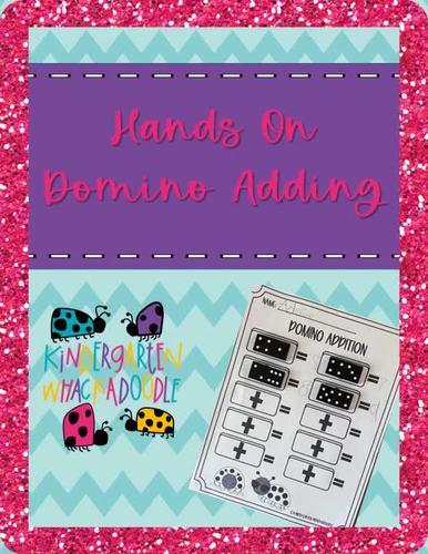 Hands On Domino Adding - Addition Printables and Math Centers for ...
