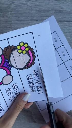 Valentines day activities and crafts - Gratitude and friendship - flipbook