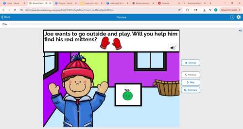 Mitten Errorless Yes/No Digital and Print Bundle | TPT