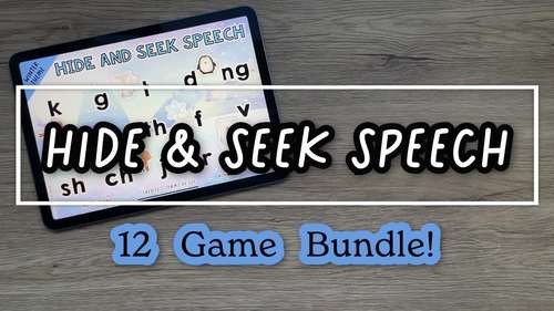 Hide and Seek Speech Articulation Game - Monthly Theme Bundle PPT ...