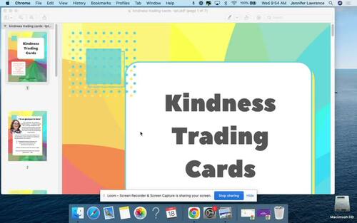 SEL Lesson: Social Awareness || Kindness Trading Cards by Mindful Messes