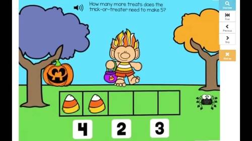 How Many More To Make 5 Halloween Boom Cards by KayBee's Korner | TpT