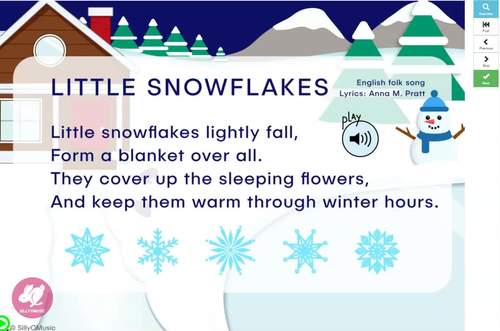Winter Music Game - Find the Little Snowflakes Interactive BOOM CARDS ...