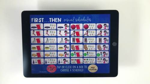 Grab 'N Go Visual Schedules for SLPs - NO PREP by The Pedi Speechie