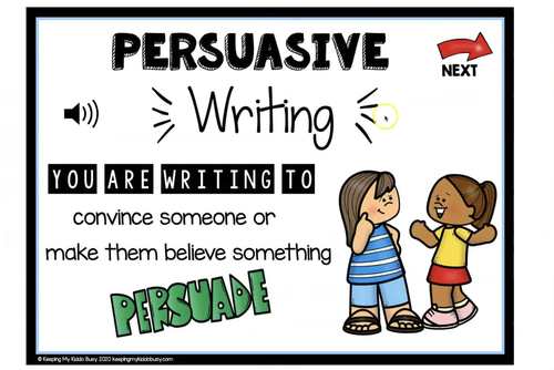 Persuasive Writing Boom Cards™ Digital Task Cards - Distance Learning