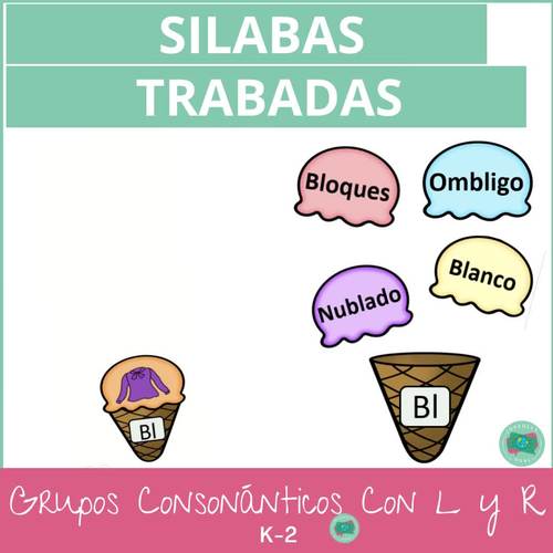 Actividades con silabas trabadas - Spanish Blends by Joyfully Dual