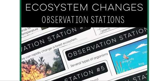 Changes to Ecosystems Observation Stations | Digital and Printable