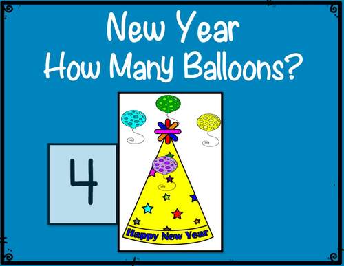 New Year Counting Games: How Many Balloons? by The Teaching Scene by ...
