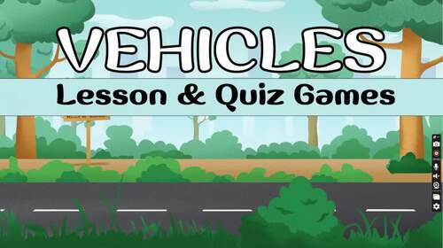 Vehicle Transportation Air/Rail/Water/Road PowerPoint Lesson and Quiz ...