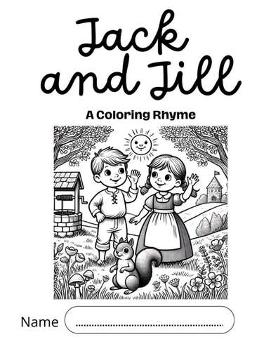 Jack and Jill Nursery Rhymes Counting Activity | Coloring Book for ...