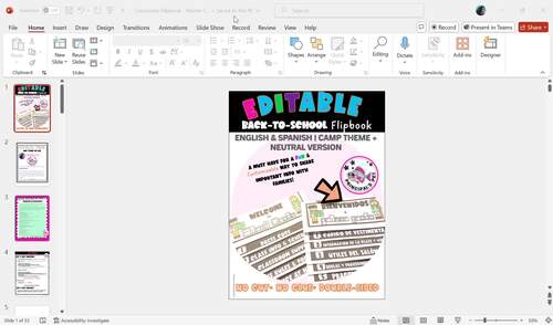 Editable Back-to-School Flip Book | Meet Teacher | Open House ...