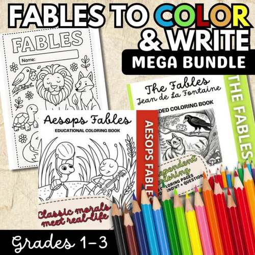 Aesop’s Fables MEGA Bundle | Reading, Writing, SEL & Coloring ...