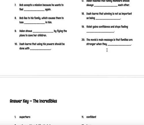No-Prep Day Movie Worksheets | Social Emotional Learning Movie ...