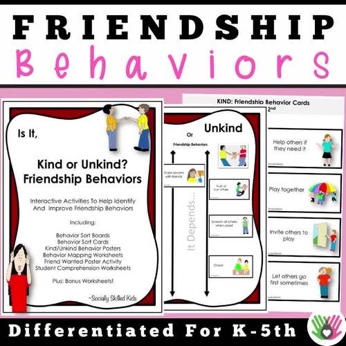 Friendship Behaviors | Differentiated Activities For K-5th | TpT