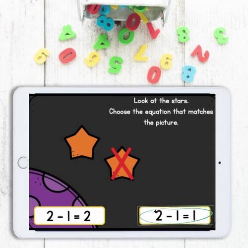 Subtraction Within 10 | Boom Cards™ by Keeping Up With Ms Kissell