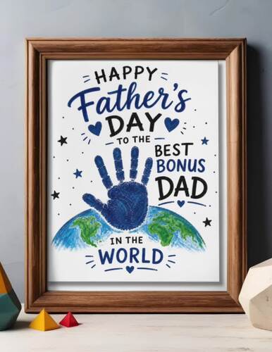Father’s Day Handprint Craft Printable Bonus Dad Gift Toddler Preschool ...