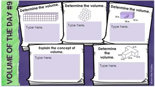 Volume of the Day - with Digital Volume Activities for Distance Learning