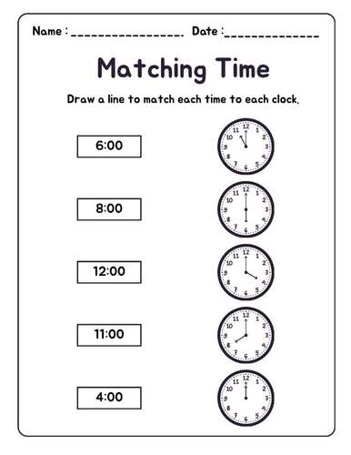 Telling Time to the Minute Worksheets & Clock Craft | Telling Time ...