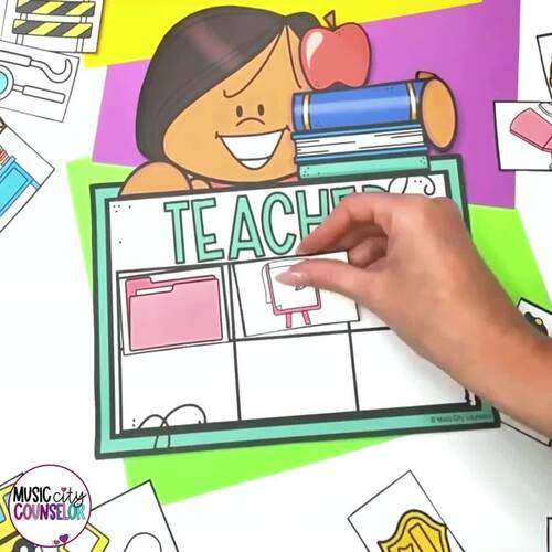 Community Helpers & Careers Sorting Mats Game, Tools They Use | TPT