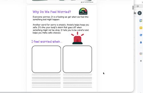 Anxiety/Worry Monsters (Self-Regulation/Social Emotional Learning/Feelings)