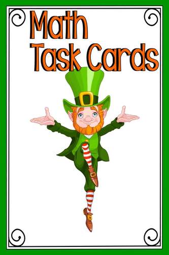 MATH COMPUTATION TASK CARDS St. Patrick's Day Riddles Multiplication