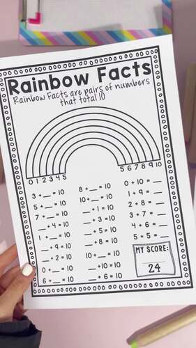 Rainbow Facts | Worksheet by Mrs Edgar | TPT