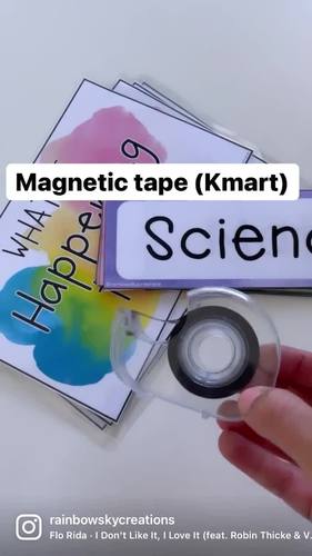 Editable Daily Timetable Cards | Class Schedule display | Splash Rainbow