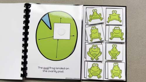Frog Shapes Math Adapted Book by Mrs Jackson's Little Learners | TPT