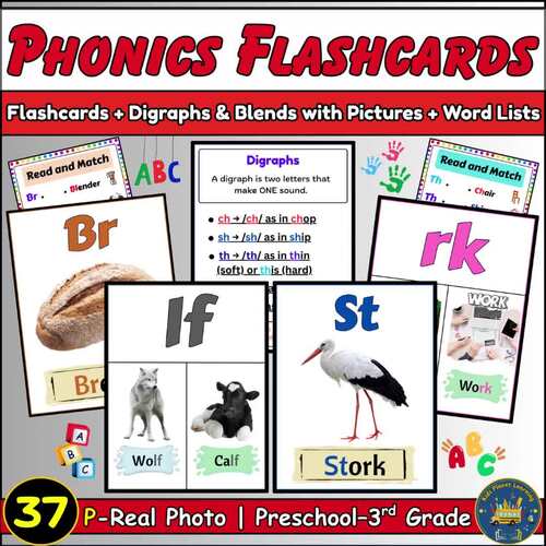 Start & Ending Sounds Phonics Bundle | Flashcards, Worksheets ...