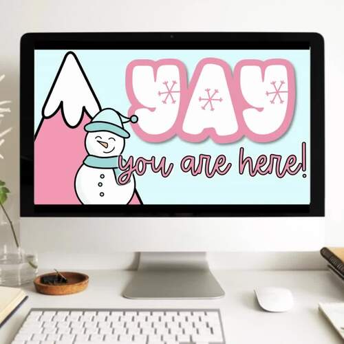 Winter Daily Slides Editable | Pastel | Google Slides | PowerPoint ...