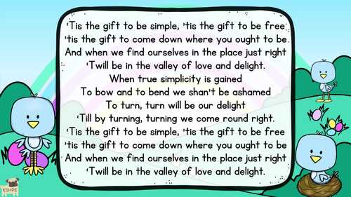 Music: Simple Gifts, Vocal Music Education, Children Singing | TPT