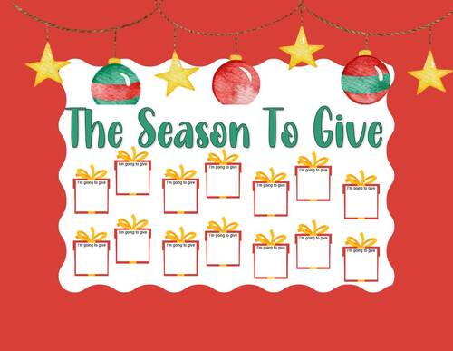 Giving and Kindness Bulletin Boards by Cindy's Treasures | TPT