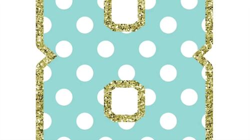 Varsity Letters & Numbers Rainbow Polka Dots for Bulletin Board, Back ...