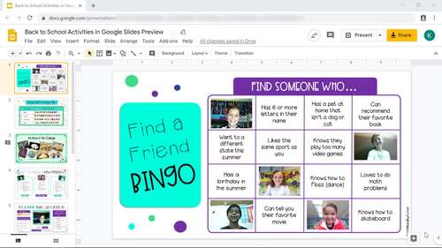 9 All About Me Google Slides | Back to School Get to Know You Digital ...