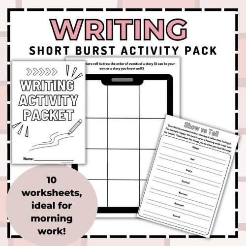4th Grade Writing Activity Pack | Early Morning Work | | TPT