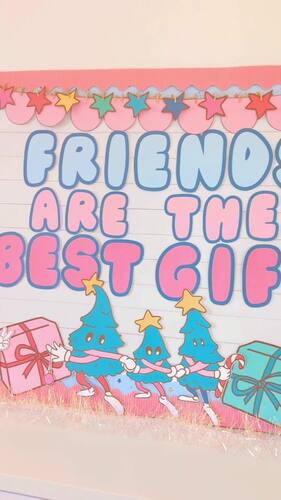 Retro Christmas Bulletin Board and Festive Student Activities | TPT