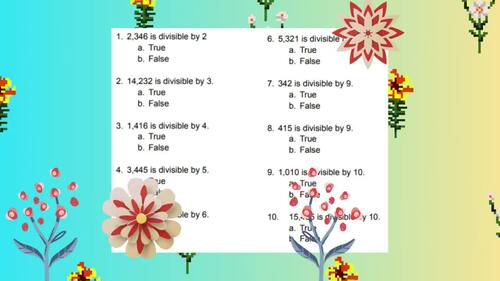 The Divisibility Rule BUNDLE by Skye's Workshop | TPT