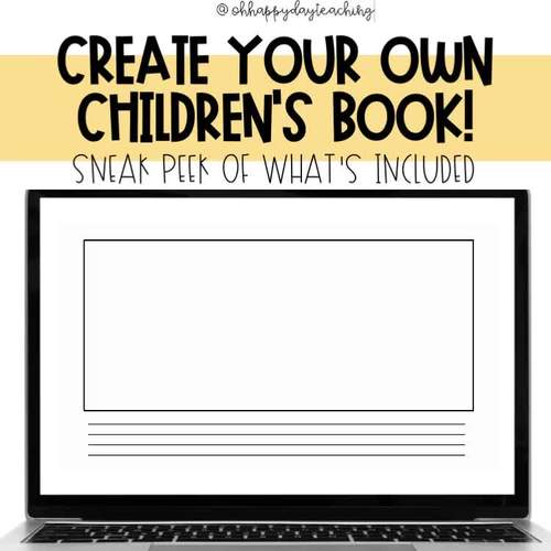 Create Your Own Children's Book Template! End of year activity! | TPT