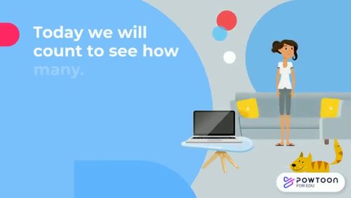 Distance Learning - Count to see how many by AmberandAla Animations